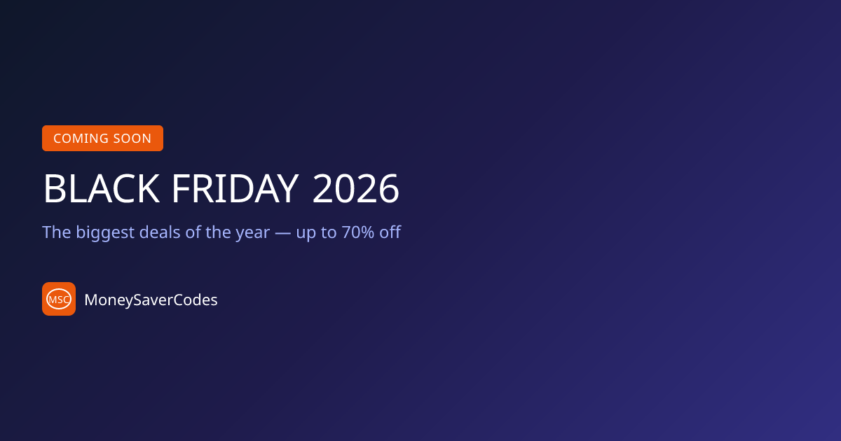 Black Friday 2026 — Up to 70% Off UK Deals | MoneySaverCodes